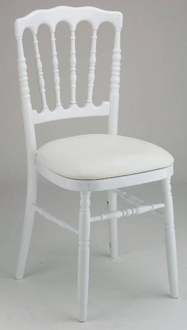 Chaise Napoléon Blanche- Location chaise mariage- Base minilmale 10 ...