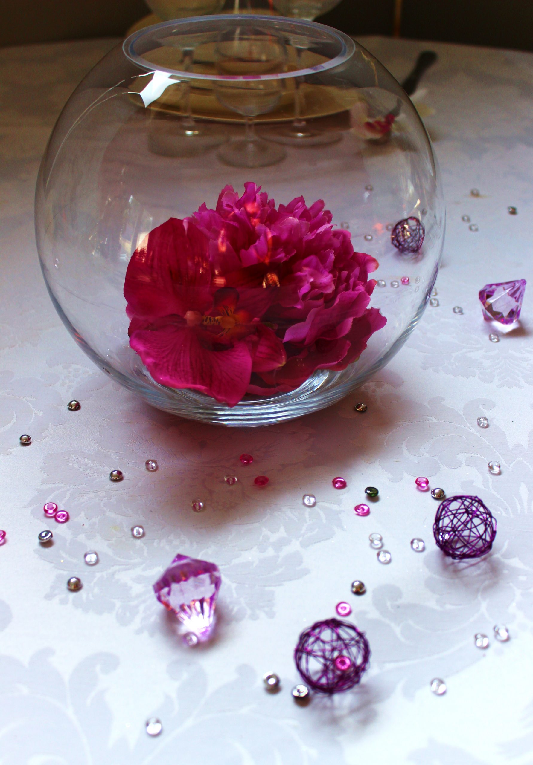 Vase Boule 30 cm- Location Deco mariage - Artnuptial