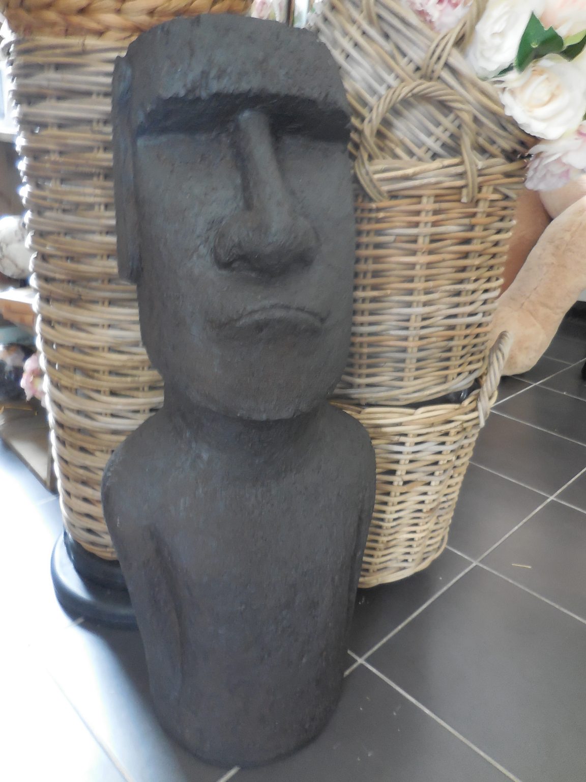 Statue Moaï Personnage de l'Ile de Paques H 78 cm - Location statue ...